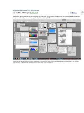 Hướng dẫn sử dụng photoshop CS5 2