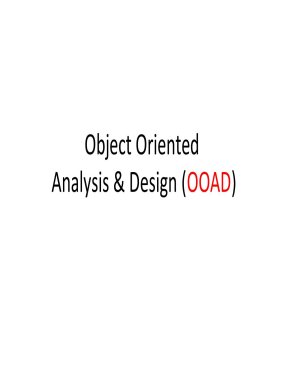OOP_ch05_Object Oriented Analysis & Design
