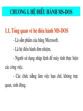 he dieu hanh MS-DOS