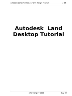 autodesk land desktop tutorial 1