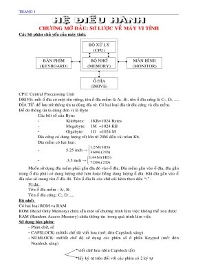 GIAO TRINH TIN HOC CO BAN