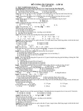 De cuong on tap ki 2 lop 10 CB