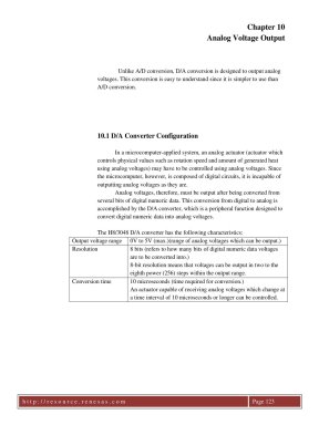 Analog Voltage Output