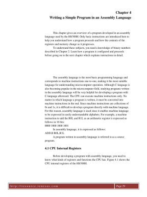 Writing a Simple Program in an Assembly Language