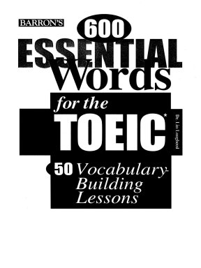 600 ESSENTIAL WORDS FOR TOEIC part 1