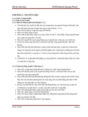 Lịch sử phát triển ngành cà phê tại Việt Nam