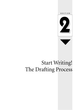 Start Writing!—The Drafting Process