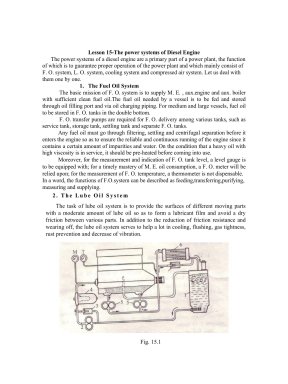 Lesson 15-The power systems of Diesel Engine