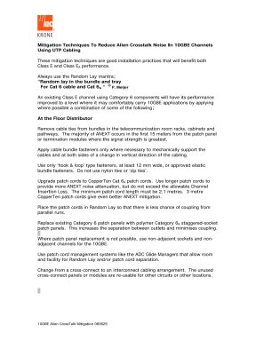 Mitigation Techniques To Reduce Alien Crosstalk Noise In 10GBE Channels ...