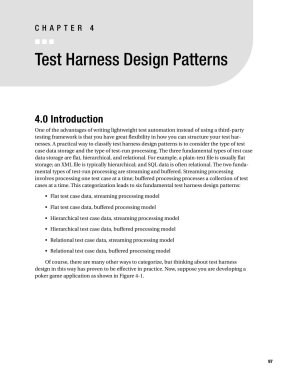 Test Harness Design Patterns