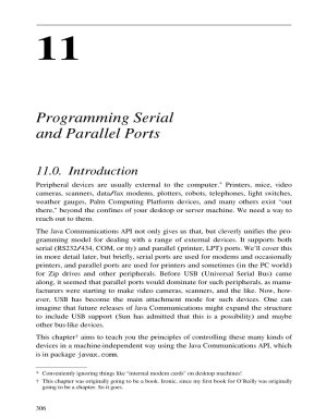 Programming Serial and Parallel Ports