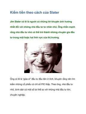 Kiếm tiền theo cách của Slater Jim Slater