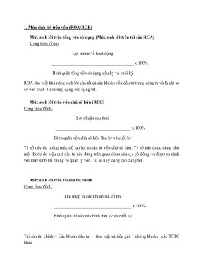 QUY TRÌNH CHO VAY VÀ QUẢN LÝ TÍN DỤNG DOANH NGHIỆP phần 10 - Tài liệu text