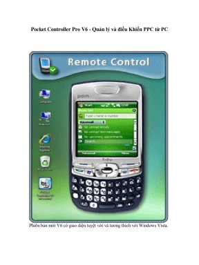 Pocket Controller Pro V6 - Quản lý và điều Khiển PPC từ PC