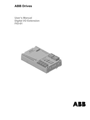 ABB Drives User’s Manual Digital I/O Extension FIO-01