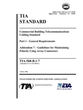 Cabling Standard - TIA 568 B.1 - Addendum 7 - Final