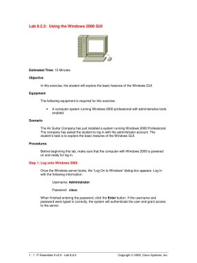 Using the Windows 2000 GUI