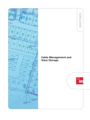 Cable Management and Slack Storage