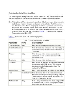 Understanding the SqlConnection Class