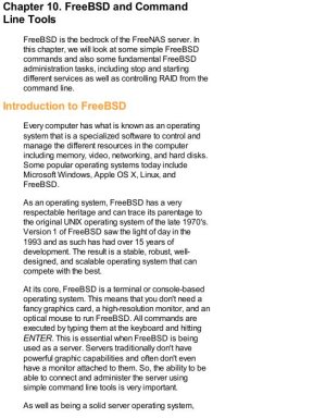 FreeBSD and Command Line Tools