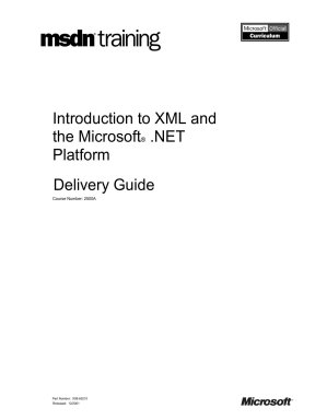 Introduction to XML and the Microsoft .NET Platform
