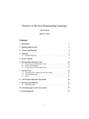Generics in the Java Programming Language