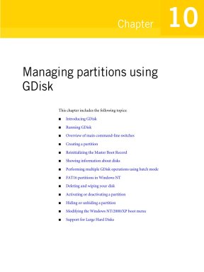 Managing partitions using GDisk