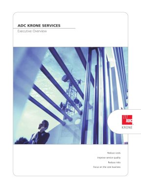 ADC KRONE SERVICES Executive Overview