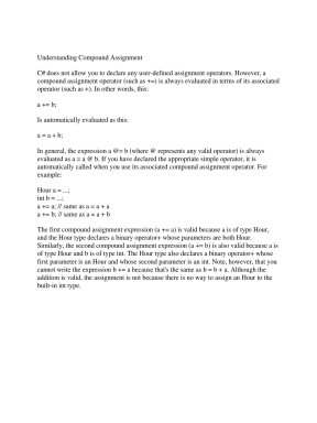 Understanding Compound Assignment