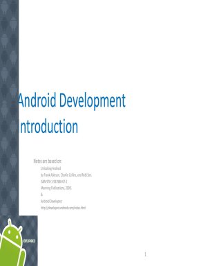 Android Development Introduction