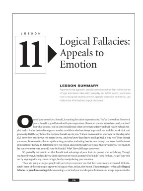 Logical Fallacies - Appeals to Emotion