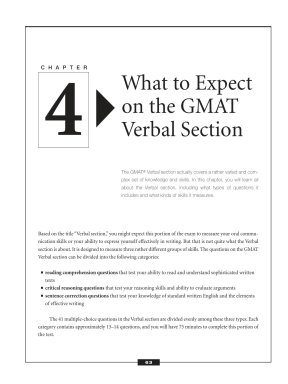 What to Expect on the GMAT Verbal Section