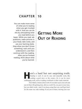 Getting More Out of Reading