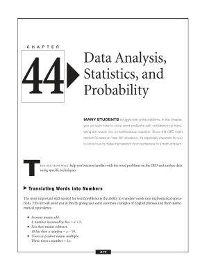 Data Analysis, Statistics, and Probability
