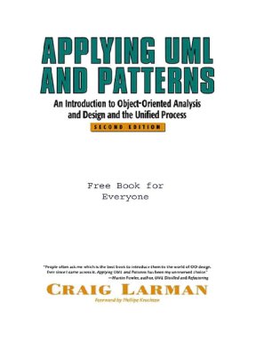 Applying UML and patterns 2 edition