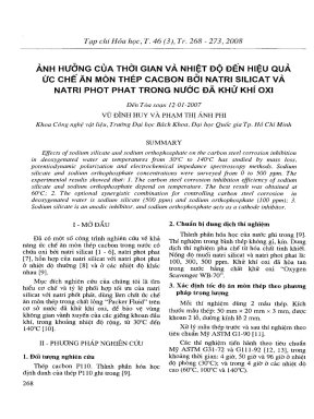 Tài liệu Báo cáo " Ảnh hưởng của thời gian và nhiệt độ đến hiệu quả ức ...