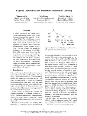 Tài liệu Báo cáo khoa học: "A Hybrid Convolution Tree Kernel for ...