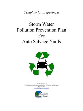 Tài liệu Template for preparing a Storm Water Pollution Prevention Plan ...