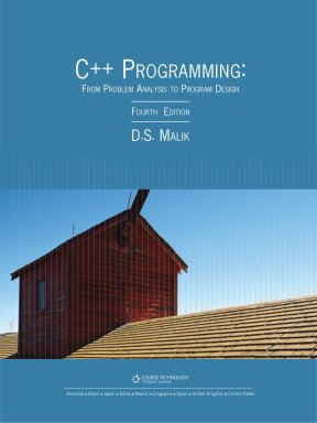 Tài liệu C++ PROGRAMMING: FROM PROBLEM ANALYSIS TO PROGRAM DESIGN docx