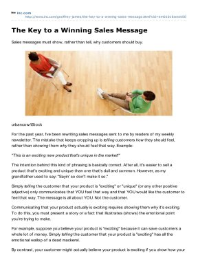 The Key to a Winning Sales Message