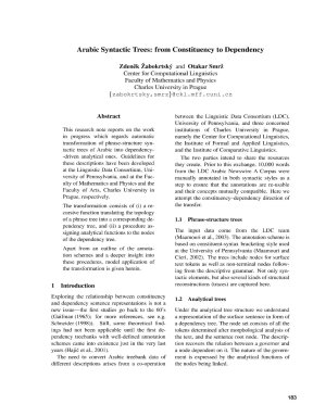 Tài liệu Báo cáo khoa học: "Arabic Syntactic Trees: from Constituency to Dependency" ppt