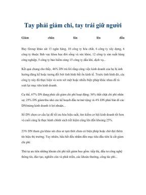 Tài liệu Tay phải giảm chi, tay trái giữ người doc