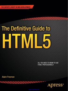 Tài liệu The Definitive Guide to HTML5 doc