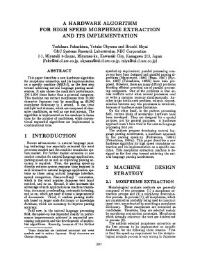 Tài liệu Báo cáo khoa học: "A HARDWARE ALGORITHM FOR HIGH SPEED MORPHEME EXTRACTION AND ITS ...