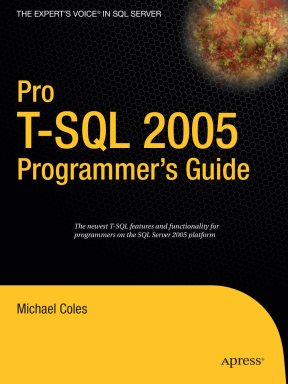 pro t-sql 2005 programmer’s guide