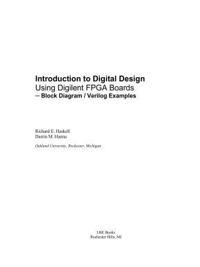 Introduction to digital design using digilent FPGA boards