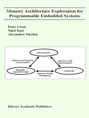 memory architecture exploration for programmable embedded systems