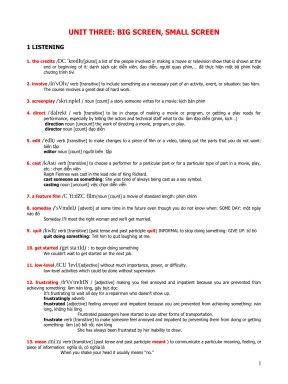 Tài liệu UNIT THREE: BIG SCREEN, SMALL SCREEN doc