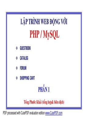 Tài liệu Lập trình web động với PHP / MySQL doc