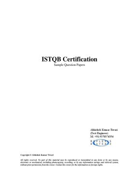 Tài liệu ISTQB Certification Sample Question Papers doc